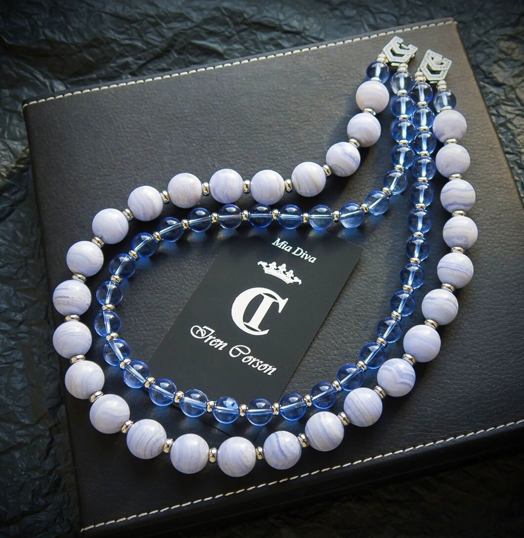 Бусы, горный хрусталь, хрусталь