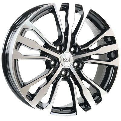 Диск автомобильный литой RST R188 18x7 5x108 et36 dia65.1 Чёрный с полированной лицевой частью