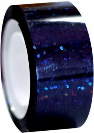 Обмотка PASTORELLI Diamond для гимнастических обручей булав клейкая без подложки, 00248 Чёрный