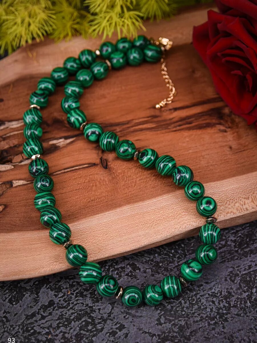 Славянский оберег, бусы, гематит