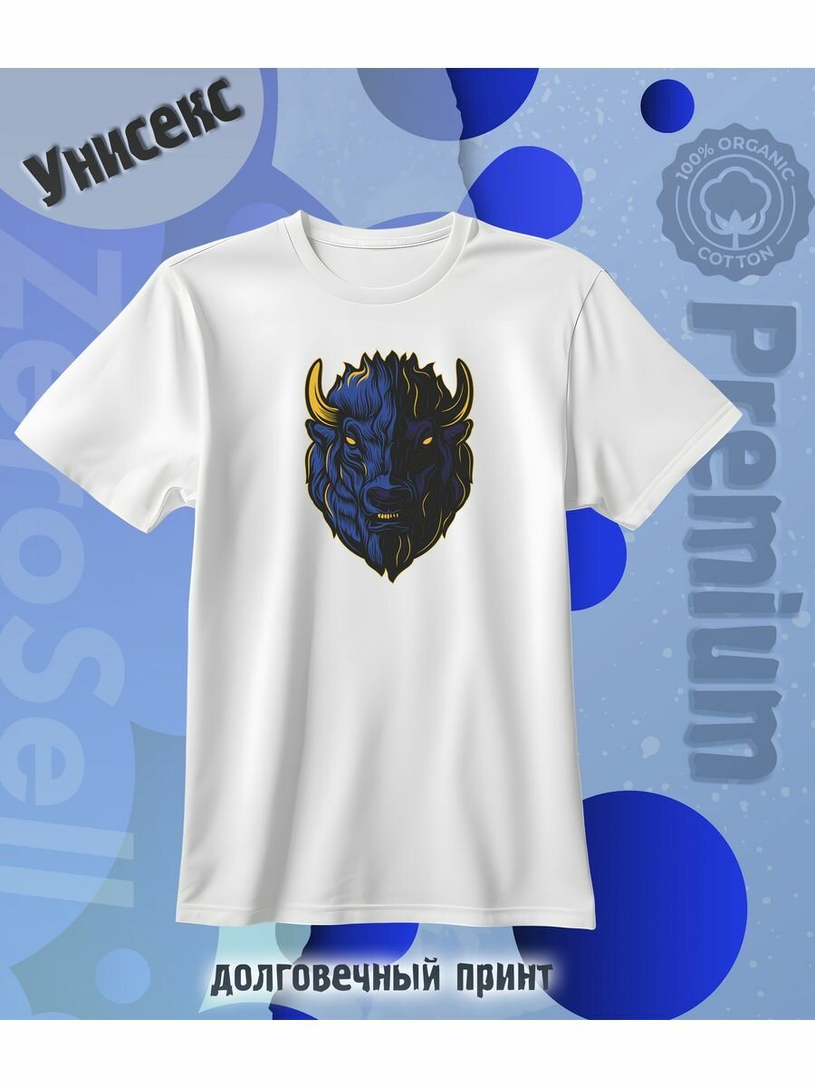 Футболка бык буффало
