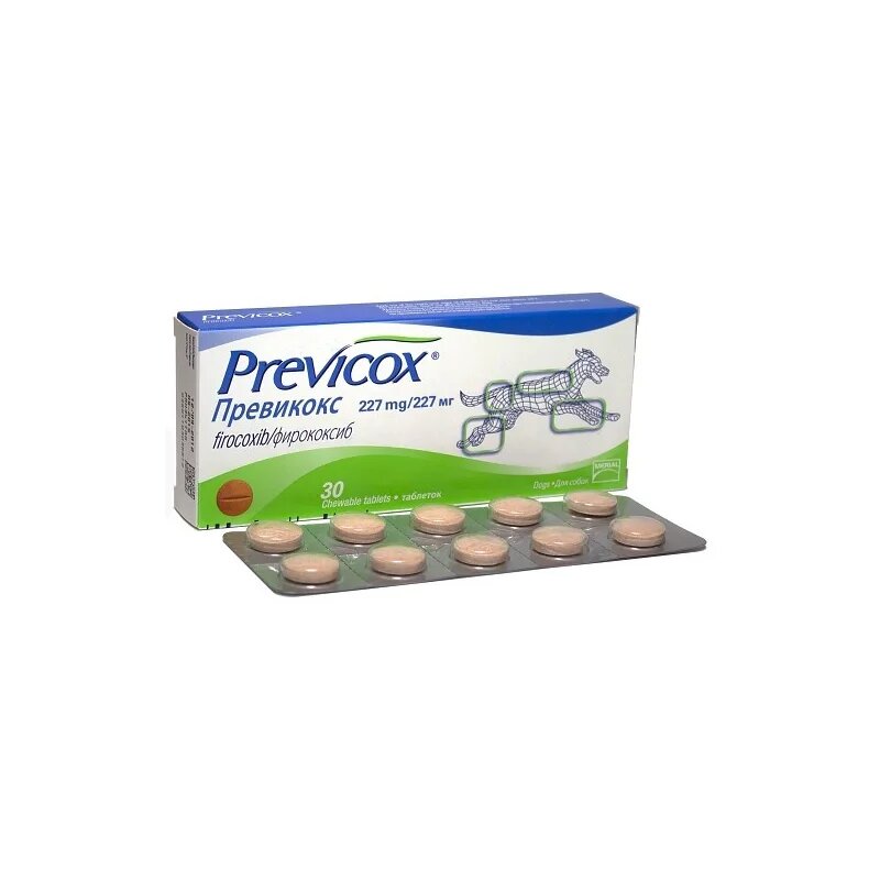 Таблетки Boehringer Ingelheim Превикокс (Previcox) 227 мг, 227 мл, 20 г, 10шт. в уп, 1уп.