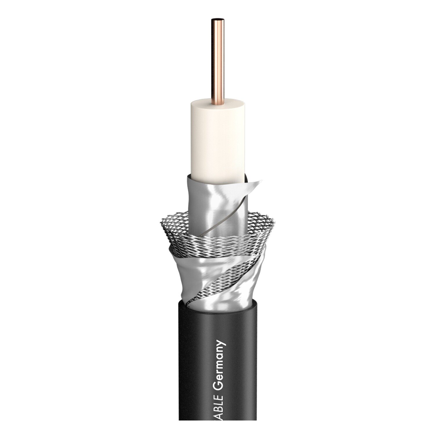 Кабель коаксиальный в нарезку Sommer Cable 601-0991P SAT-CABLE Black, 1 м