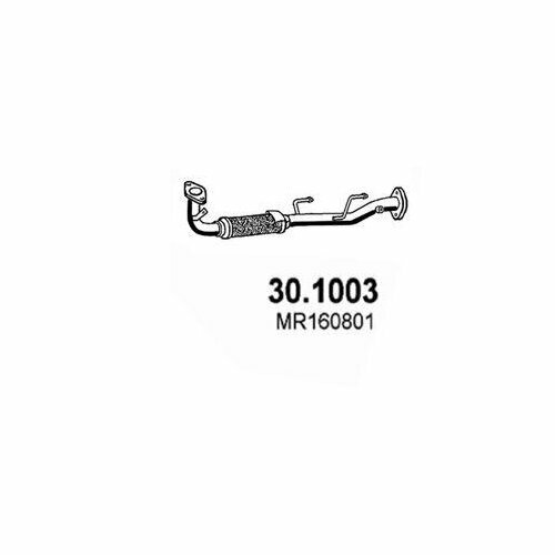 Труба выхлопного газа, ASSO 30.1003 (1 шт.)