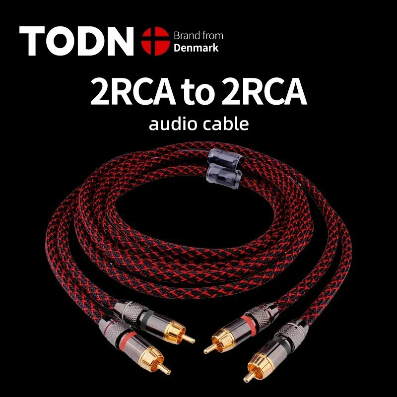 TODN Аудиокабель RCA-RCA 4N OFC 0.5m