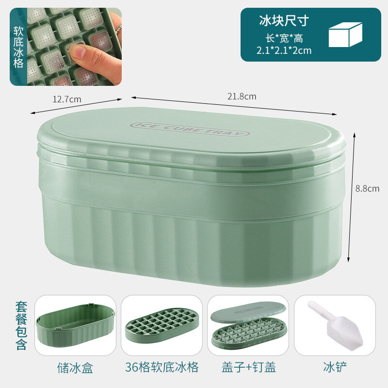 Пресс мягкое дно PP форма для кубиков льда сетка для горячего льда домашний холодильник ящик для хранения льда большой