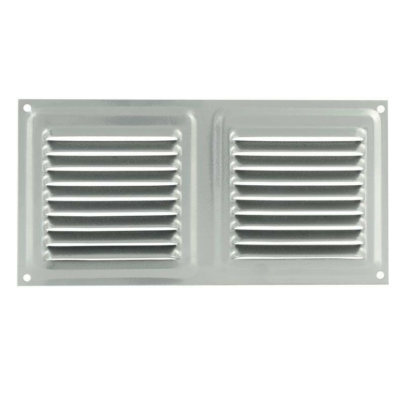 Решетка вентиляционная 100х200 хром Нора 7218