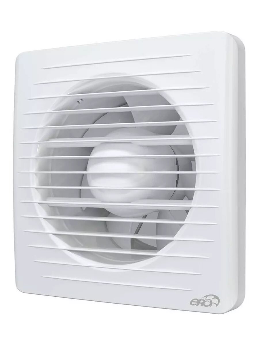 Вентилятор вытяжной ERA 5, 125 мм, накладной, с сеткой, световая индикация, белый ABS-пластик, влагозащищенный. ERA