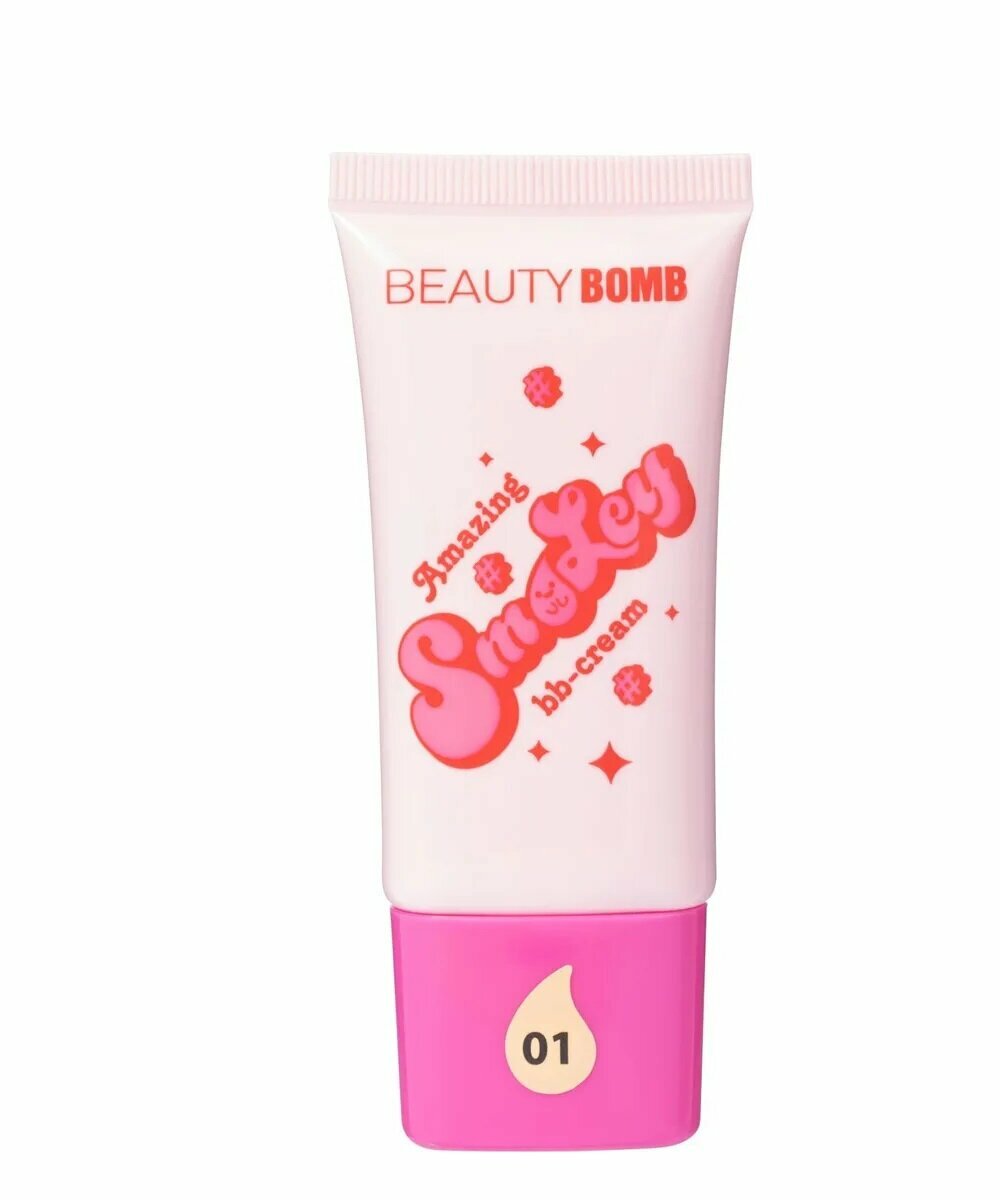 BB крем для лица Beauty Bomb BB-cream Amazing Smiley тон 01, светло-бежевый, 25 мл