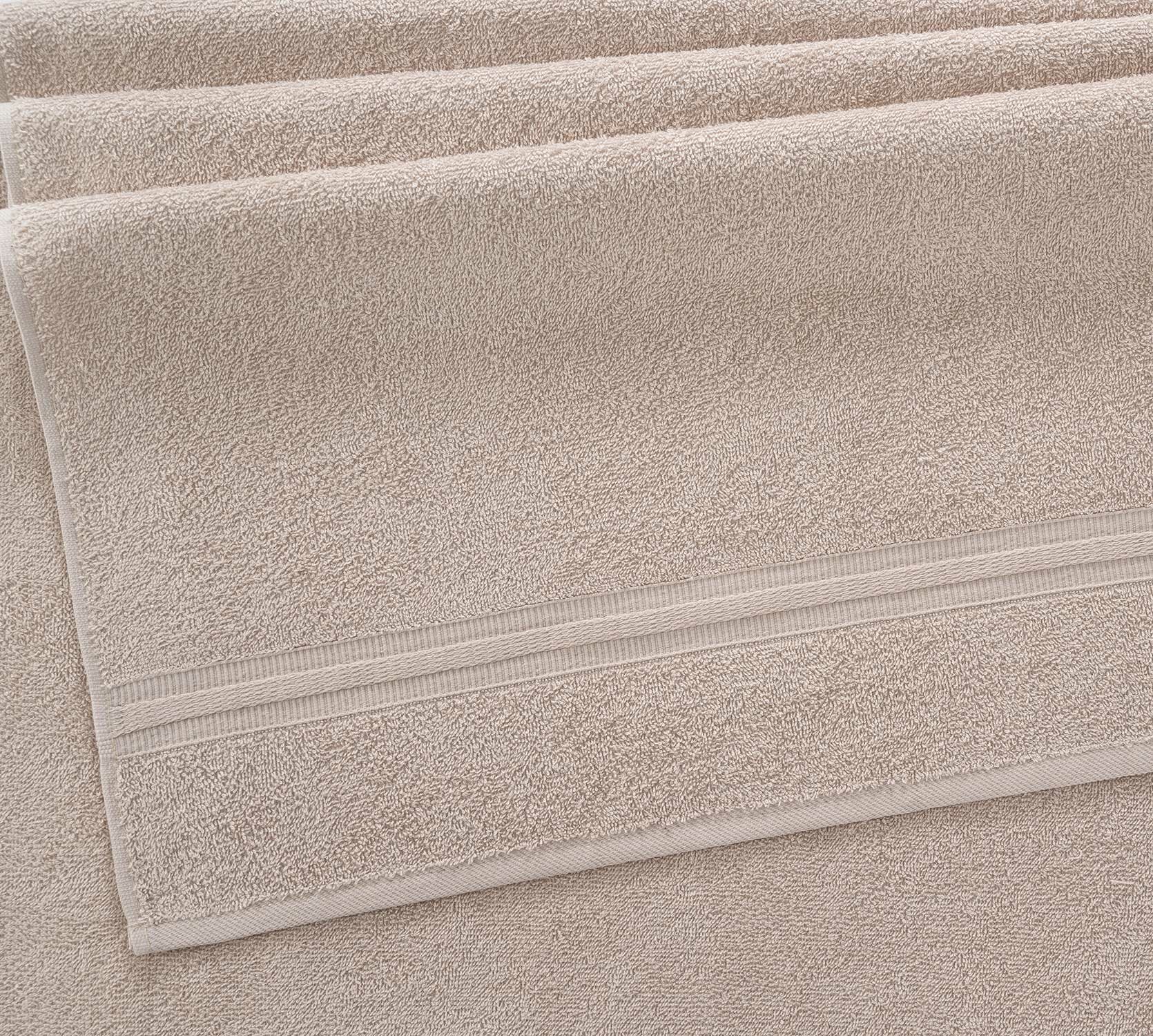 Полотенце махровое для рук и лица 50x80, Каскад бежевый