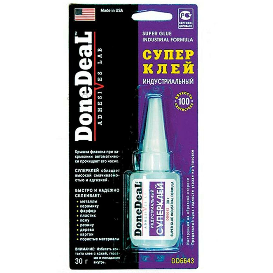 DONEDEAL DD6643 Суперклей индустриальный 30 г