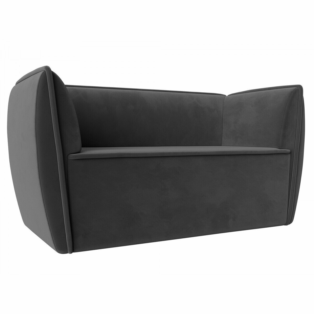 Прямой диван Бергамо 2-х местный, Велюр, Модель 112039