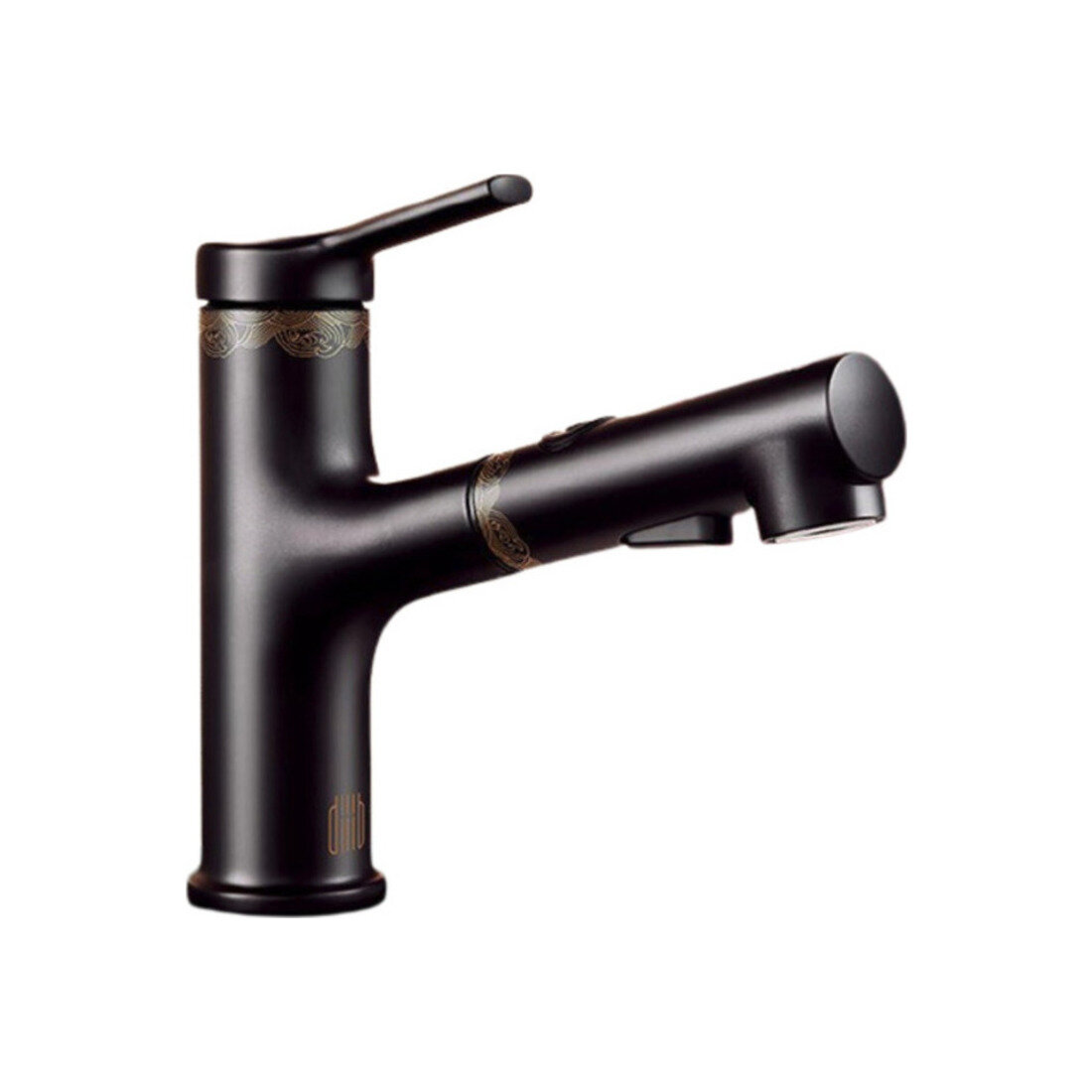 Смеситель для раковины Diiib Extracting Faucet черный с узором (DXMP003-Y)