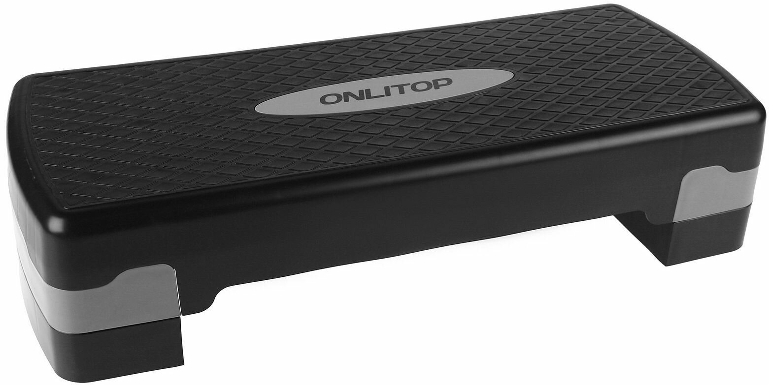 Степ-платформа для фитнеса 2-уровневая, размер 68 х 28 х 15 см, до 100 кг, регулируемая, тренажер для дома, для силовых и кардио упражнений