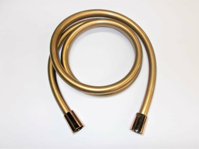 Шланг G1/2 * 1/2 L=1.2м Золото в силиконовой оболочке