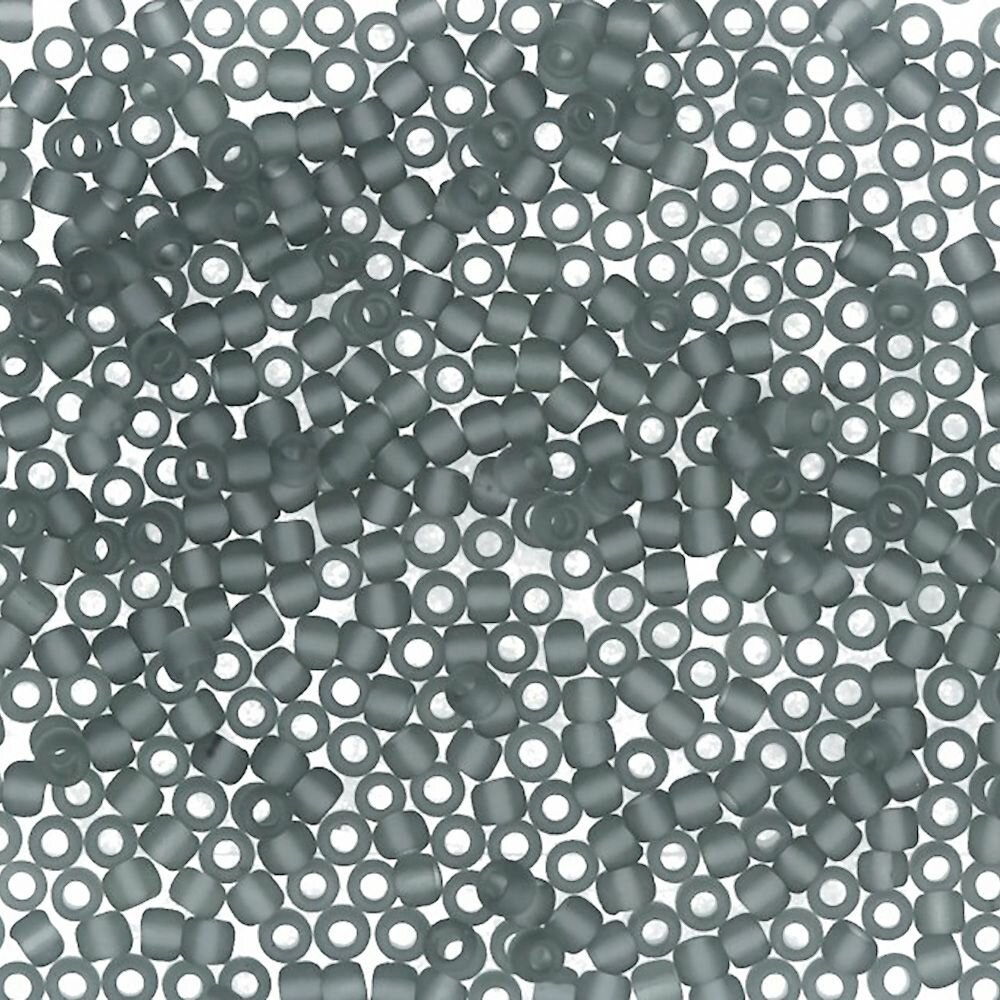 Бисер Япония "TOHO" 11/0 круглый 2 2.2 мм 5 х 5 г №0009F св. серый матовый
