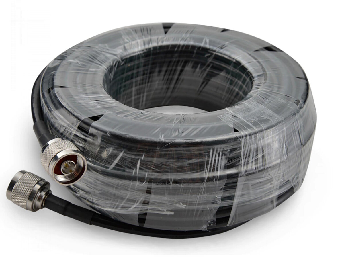 Кабель для 3G-4G усилителя SYWV 50.5.10 (S25810AK) (10 м, обжатый с двух сторон кабель с разъемами N-male) - кабель для репитера сотовой связи