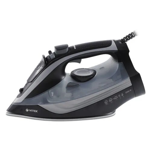 Утюг Vitek VT-8349, 2400Вт, черный/серый