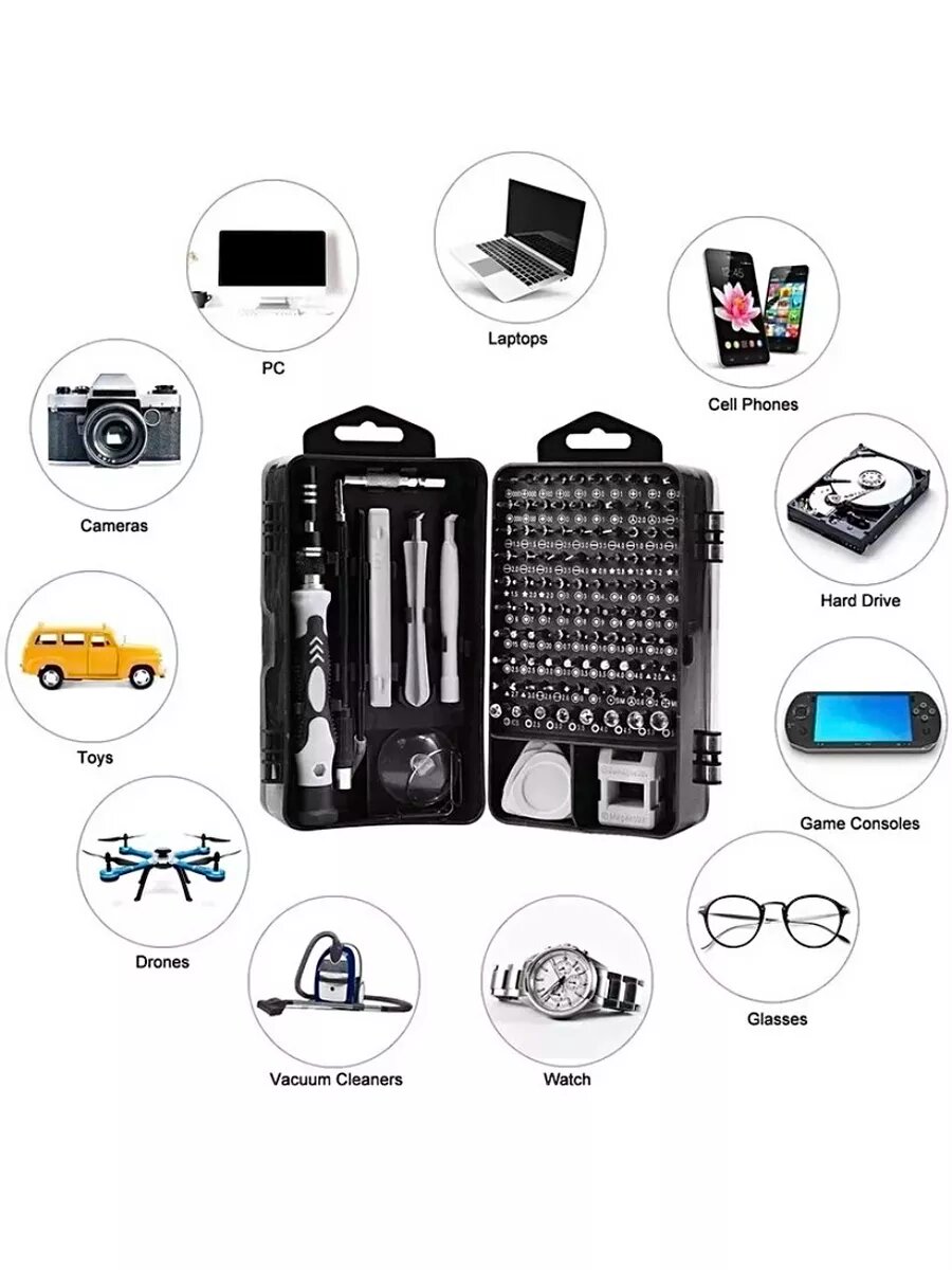 Набор отверток для точных работ 117 в 1