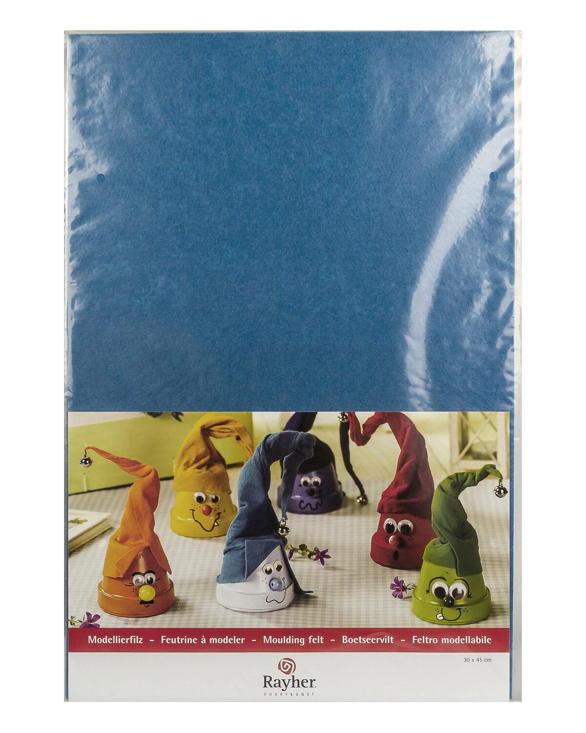 Фетр Rayher моделируемый 30х45 см, толщина 1 мм, цвет: светло-синий