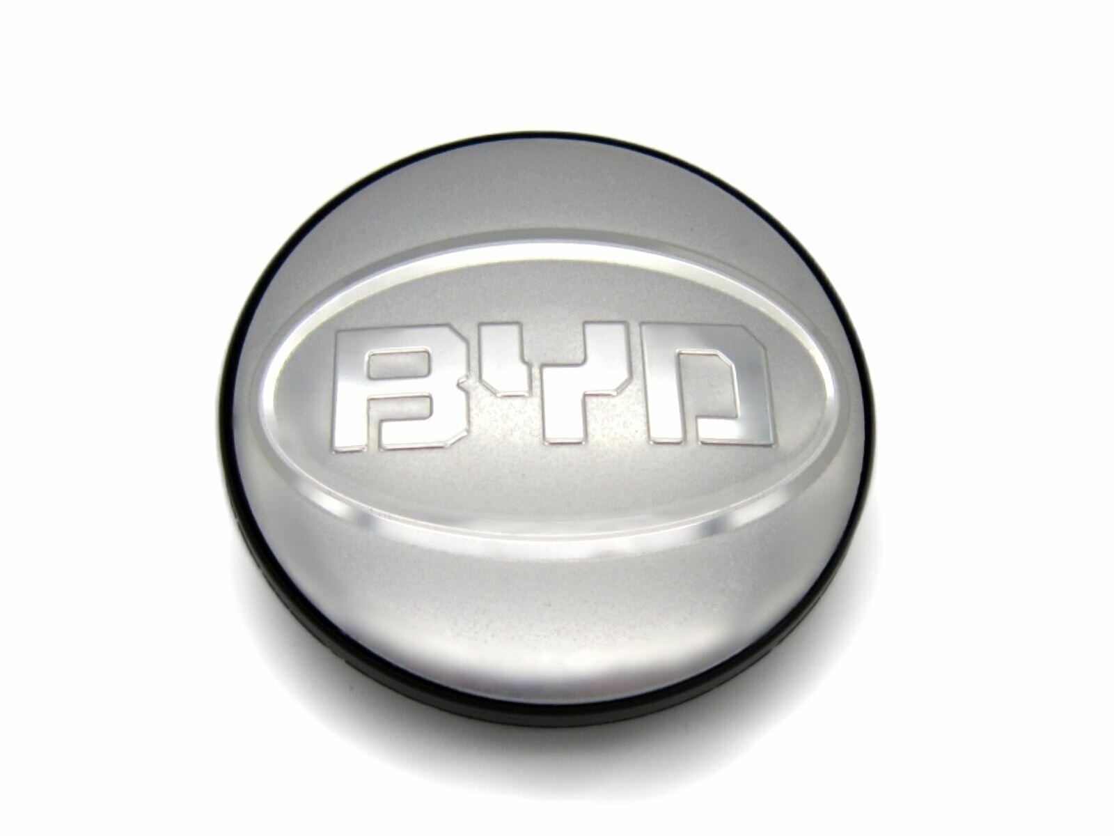 Колпачок, заглушка для литого диска КиК BYD silver 62/55/10, 1 шт.