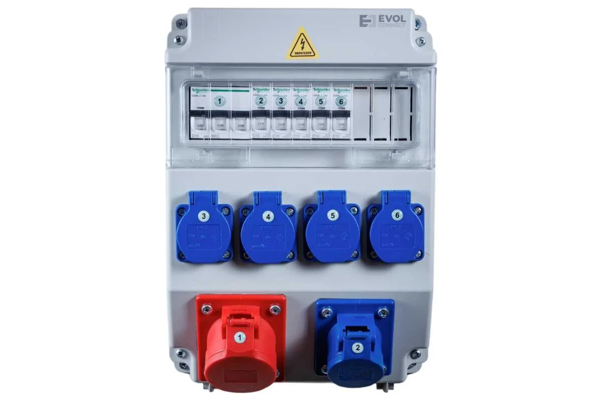 EVOL Щит с розетками навесной Combox 11 1020131