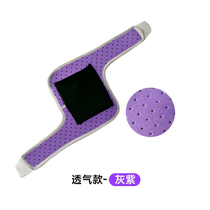 Налокотники спортивные, мужские, дышащие, серо-фиолетовые, размер L