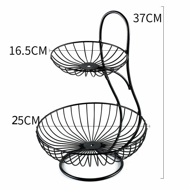 Фруктовница ваза для фруктов этажерка 2/3-х ярусная подставка
