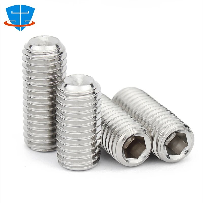 SHOUZHENG FASTENER Винты с шестигранной головкой DIN916 GB80 ISO4029 из M4 (50pcs), 14mm