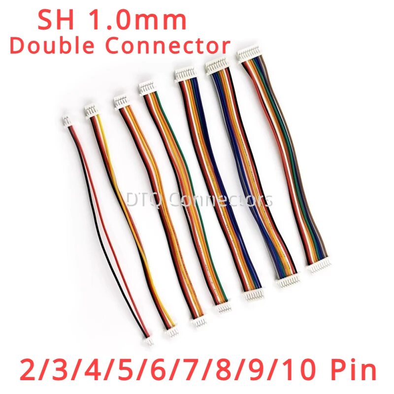 Мини разъемы JST SH 1.0mm 2P-10P 100 мм 4 С