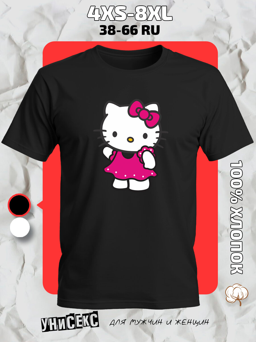 Футболка с принтом Hello Kitty