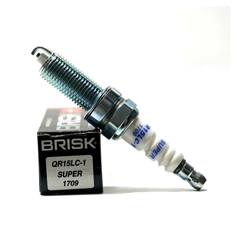 Свеча зажигания BRISK SUPER QR15LC-1 (KIA Cerato 08-›/Hyundai Solaris10›/ I30)(LZKR6B10E) ZIQR15LC1