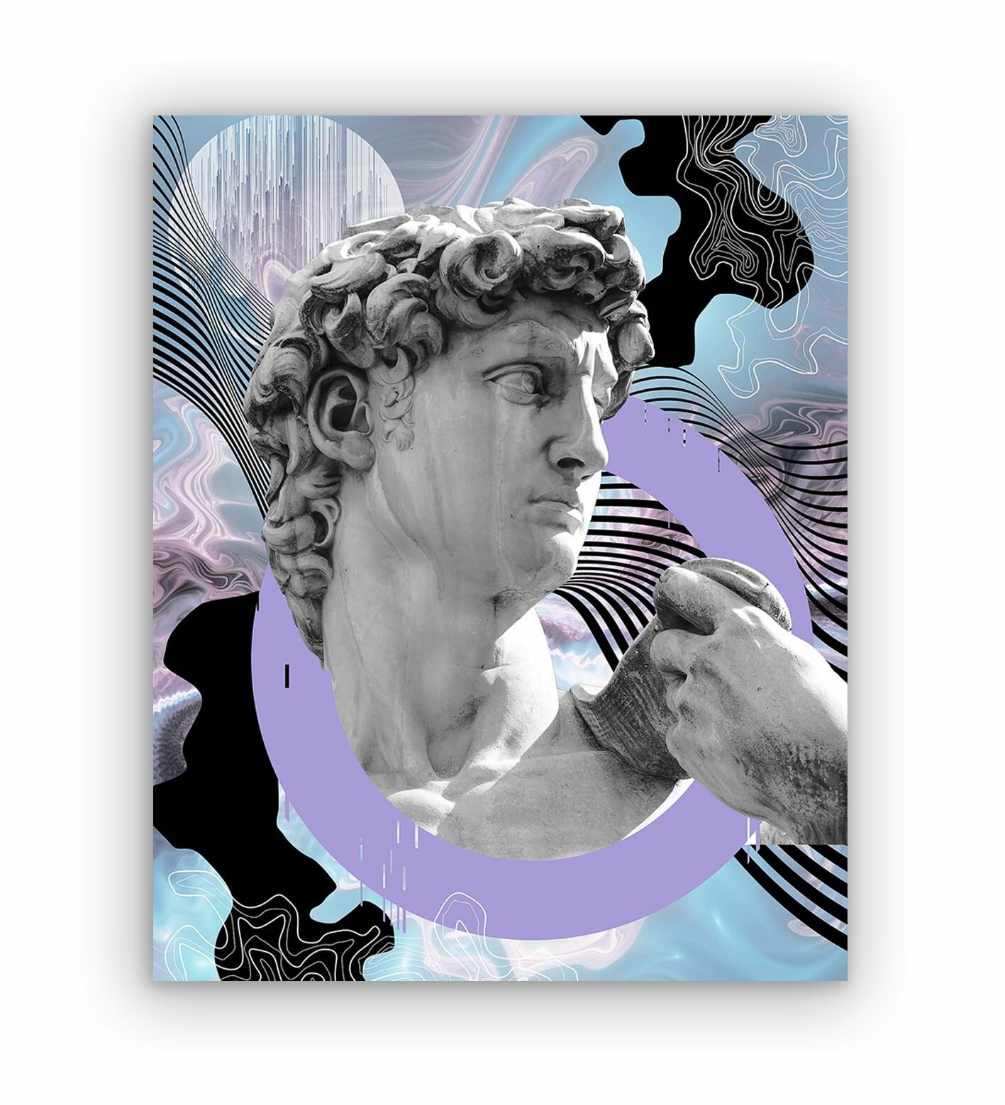 Картина интерьерная Статуя Давида Современная картина 60-70