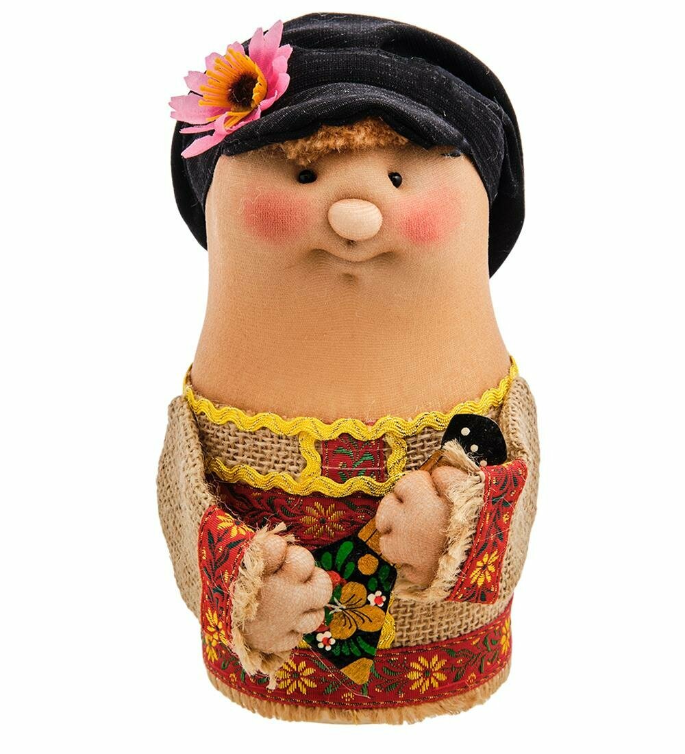 Матрешка-шкатулка "Кузьма с балалайкой" A2059324 Народные промыслы, Текстиль
