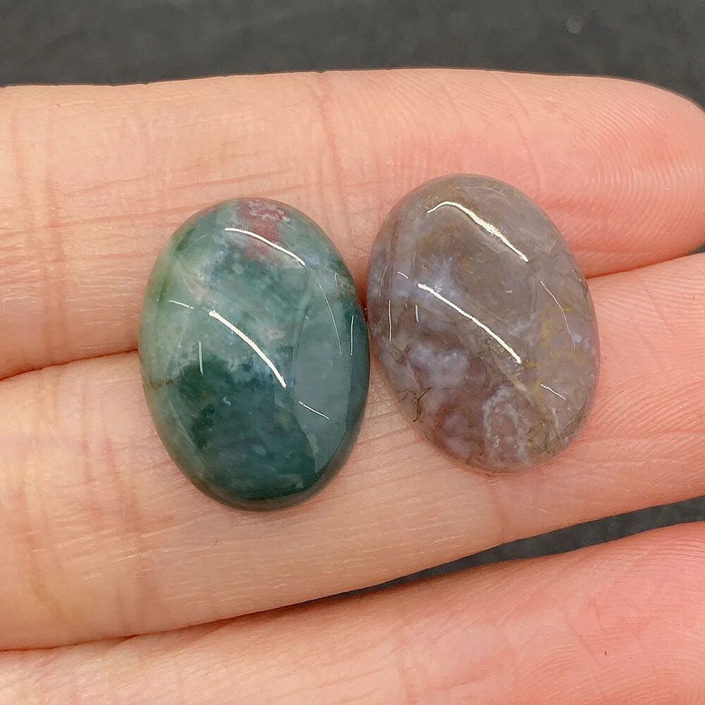 Кабошоны тигровый глаз, красный агат, 5 шт. Agate-5pcs