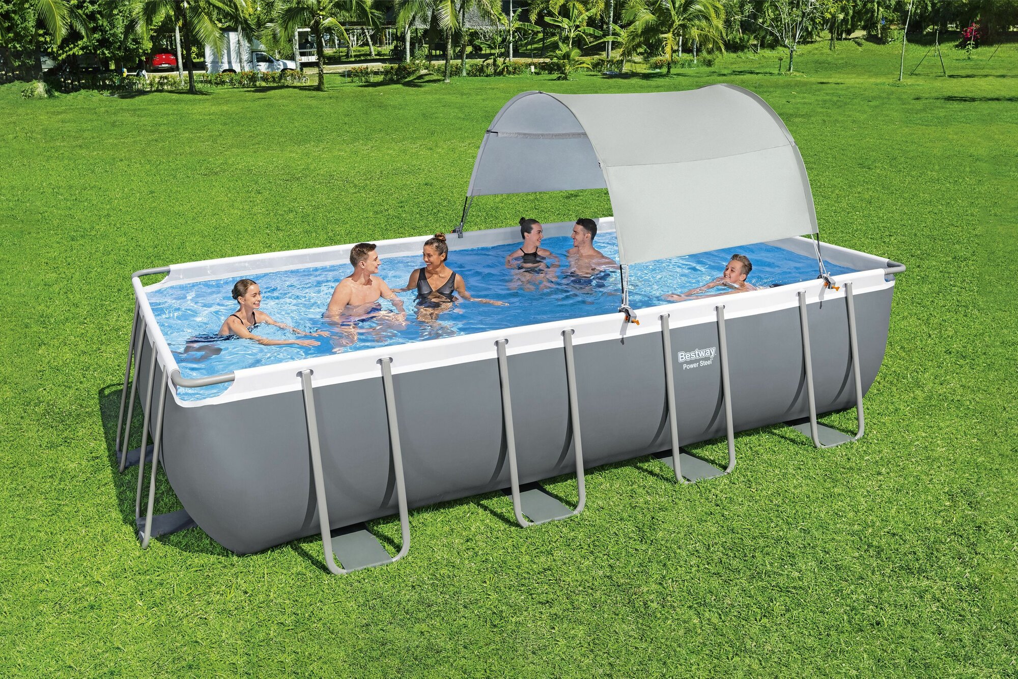 Навес для прямоугольных и овальных каркасных бассейнов BestWay, 58746