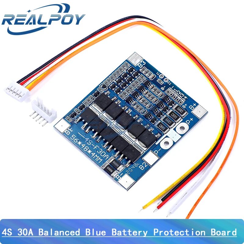 REALPOY BMS 4S 30A Балансировочная плата Blue