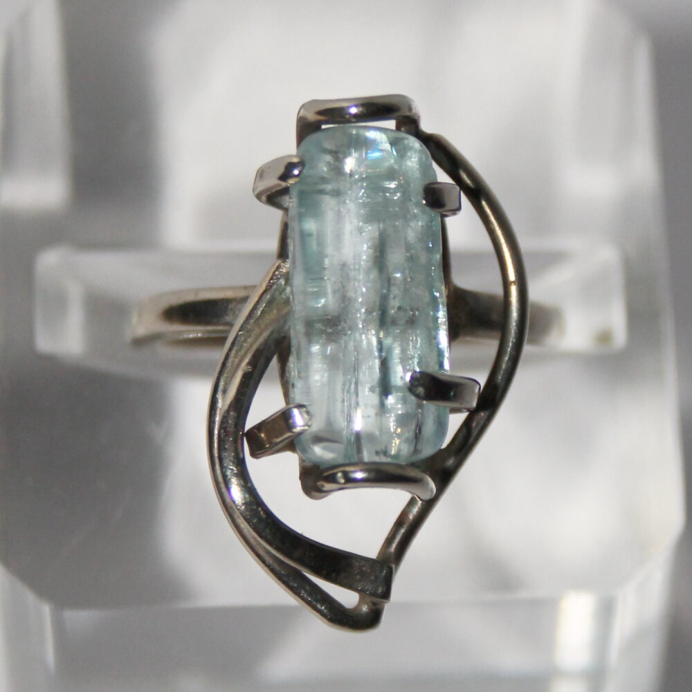 Кольцо, аквамарин, берилл