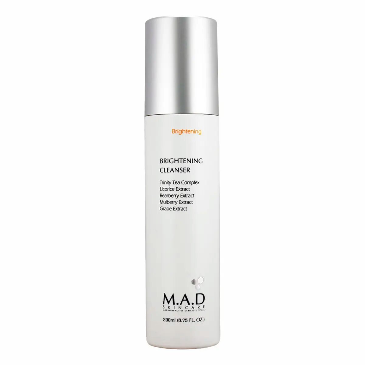 M.A.D Skincare. Очищающий гель с эффектом выравнивания тона кожи, 200 мл MAD Brightening Cleanser