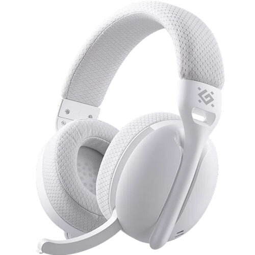 Bluetooth наушники с микрофоном Defender Triple BT/2.4G беспроводная полноразмерная гарнитура - белая