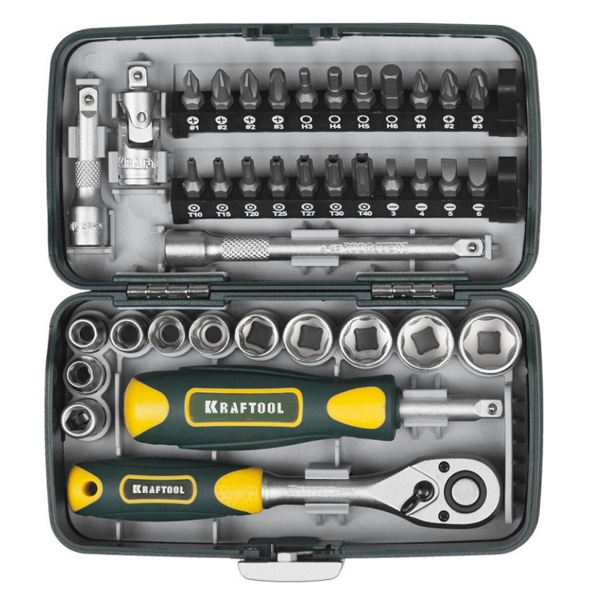 Набор инструментов Kraftool 27970-H38, слесарный, 38 предметов