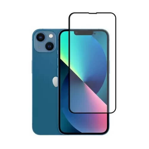 Защитное стекло 5D (бронестекло) для iPhone 13 mini Черный