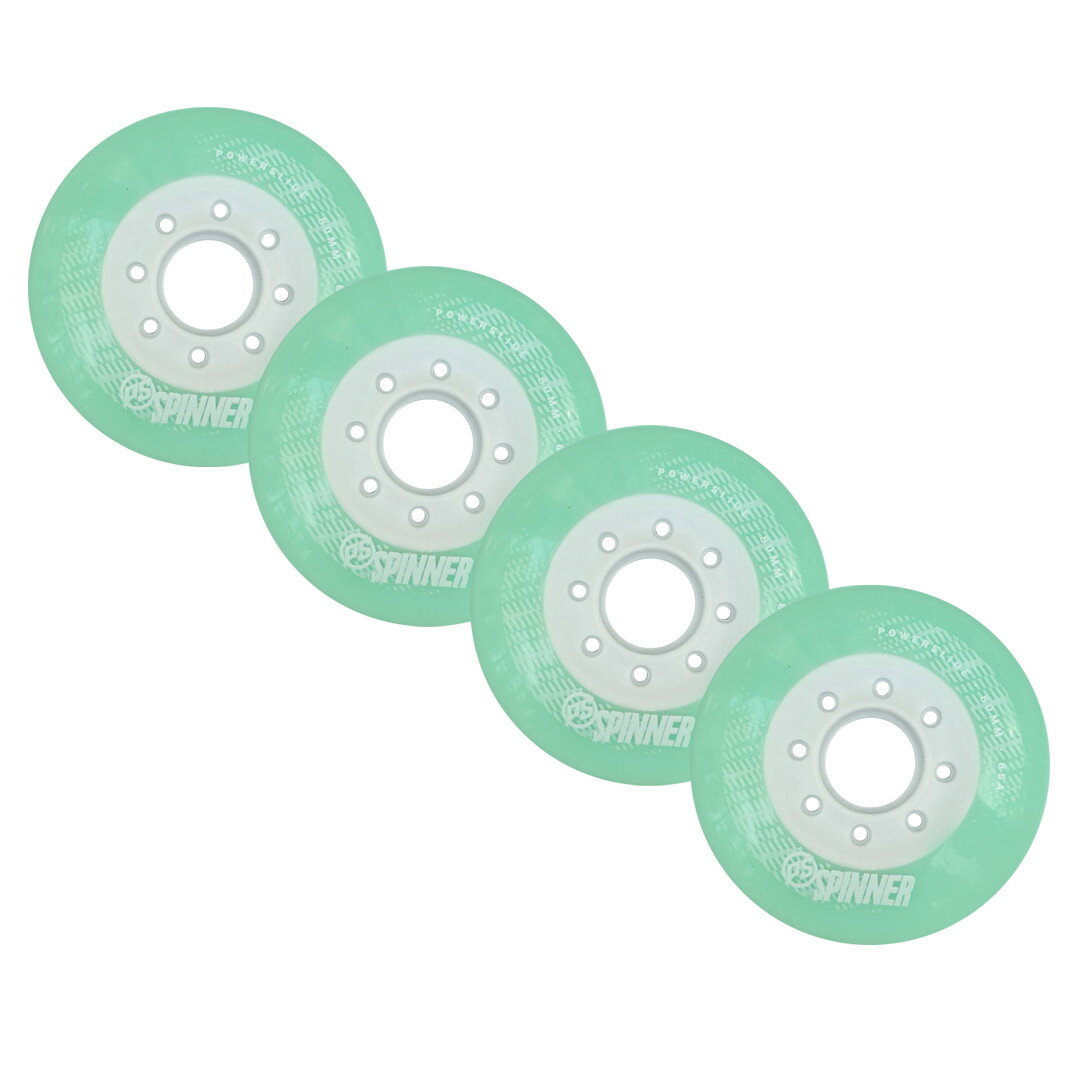 Набор колес для роликовых коньков Powerslide Spinner 80/85A Cyan (4 шт.)