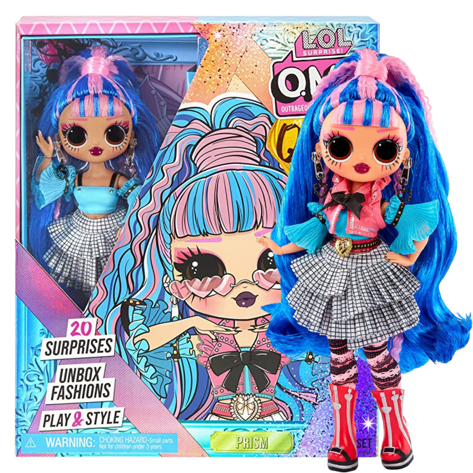 Кукла L.O.L. Surprise! LOL OMG QUEENS PRISM. Кукла ЛОЛ ОМГ Серия Королевы (Квинс) Призма, 20 сюрпризов