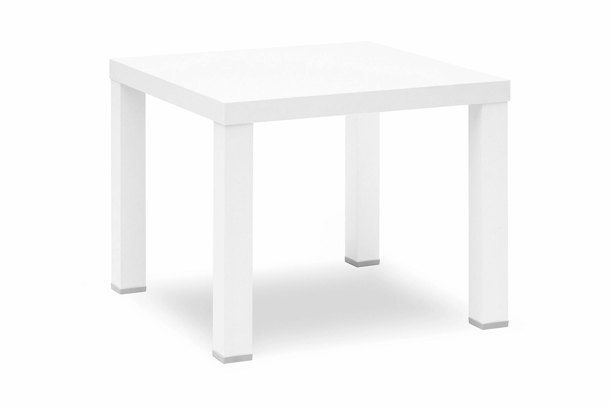Столик журнальный Икеа, белый, ЛДСП, 55×55×42 см, компактный