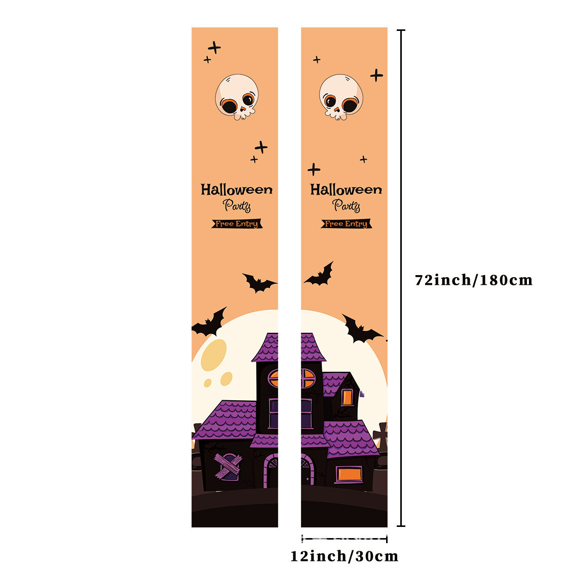 Адвент-календарь "Летучая мышь", ткань для флага, полиэфирная ткань, 30x180 см