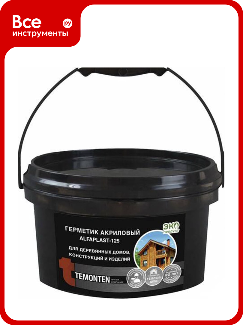 Герметик акриловый Alfaplast 136 «Теплый шов» для дерева, камня, гипсокартона, термостойкий, морозостойкий, цвет сосна