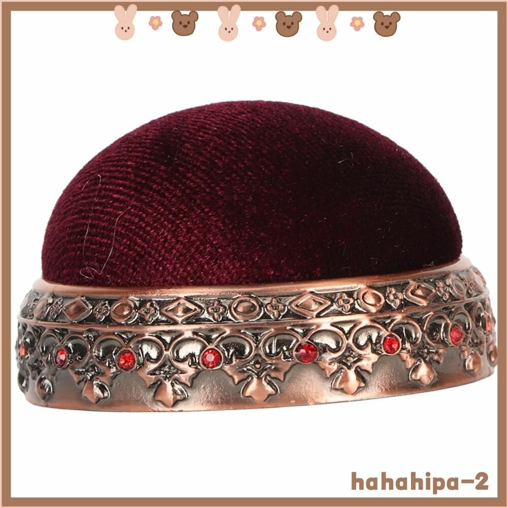 Игольница-подушечка для штифтов, бронзовая из сплава 5,8 x 3,5 см компактный швейный аксессуар для безопасного хранения игл и булавок, идеальна для рукоделия и домашнего использования