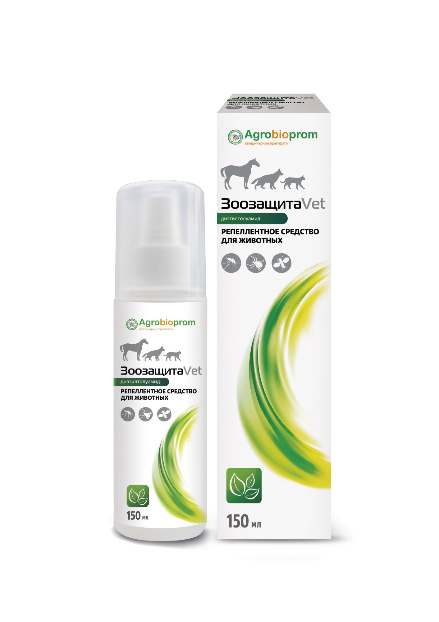 Пчелодар ЗоозащитаVet спрей репеллентный для животных от комаров, мошек и клещей, 150 мл