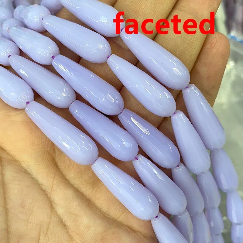 Бусины LUOMAN XIARI Агат Авантюрин Халцедон 10*30 мм